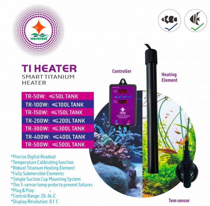 TITANIUM HEATER -TR1000W -WAVE REEF