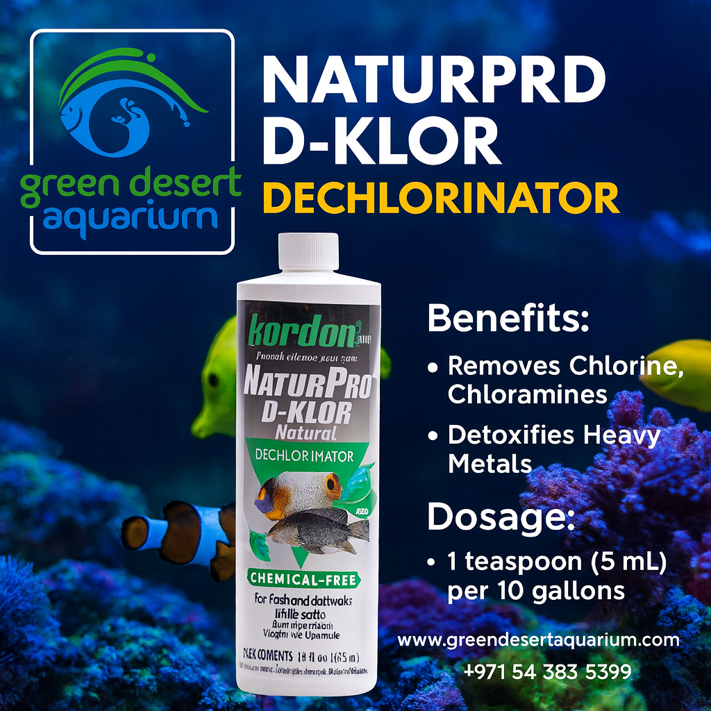 Kordon NATURPRO D-KLOR 16 Oz – Aquarium Water Dechlorinator | Green ...