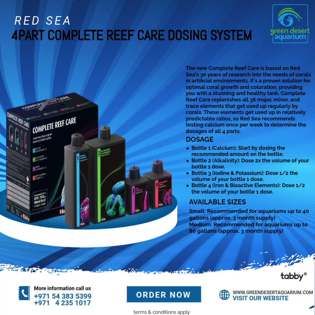 4PART COMPLETE REEF CARE DOSING SYSTEM MEDIUM — Green Desert Aquarium ...